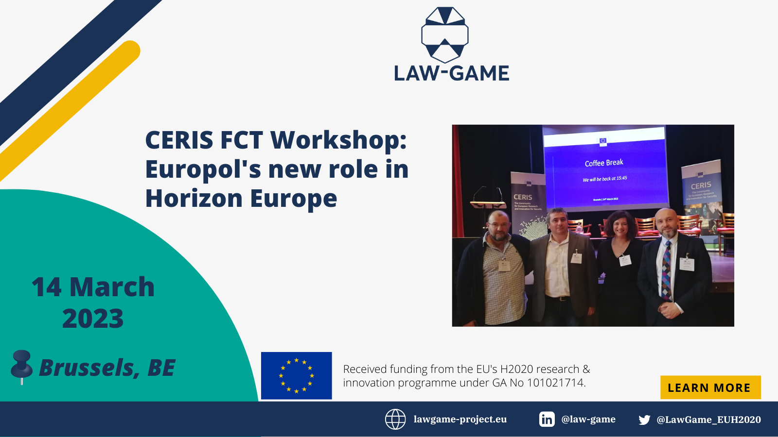 Europol’s new role in Horizon Europe - LAW-GAME participation at CERIS ...